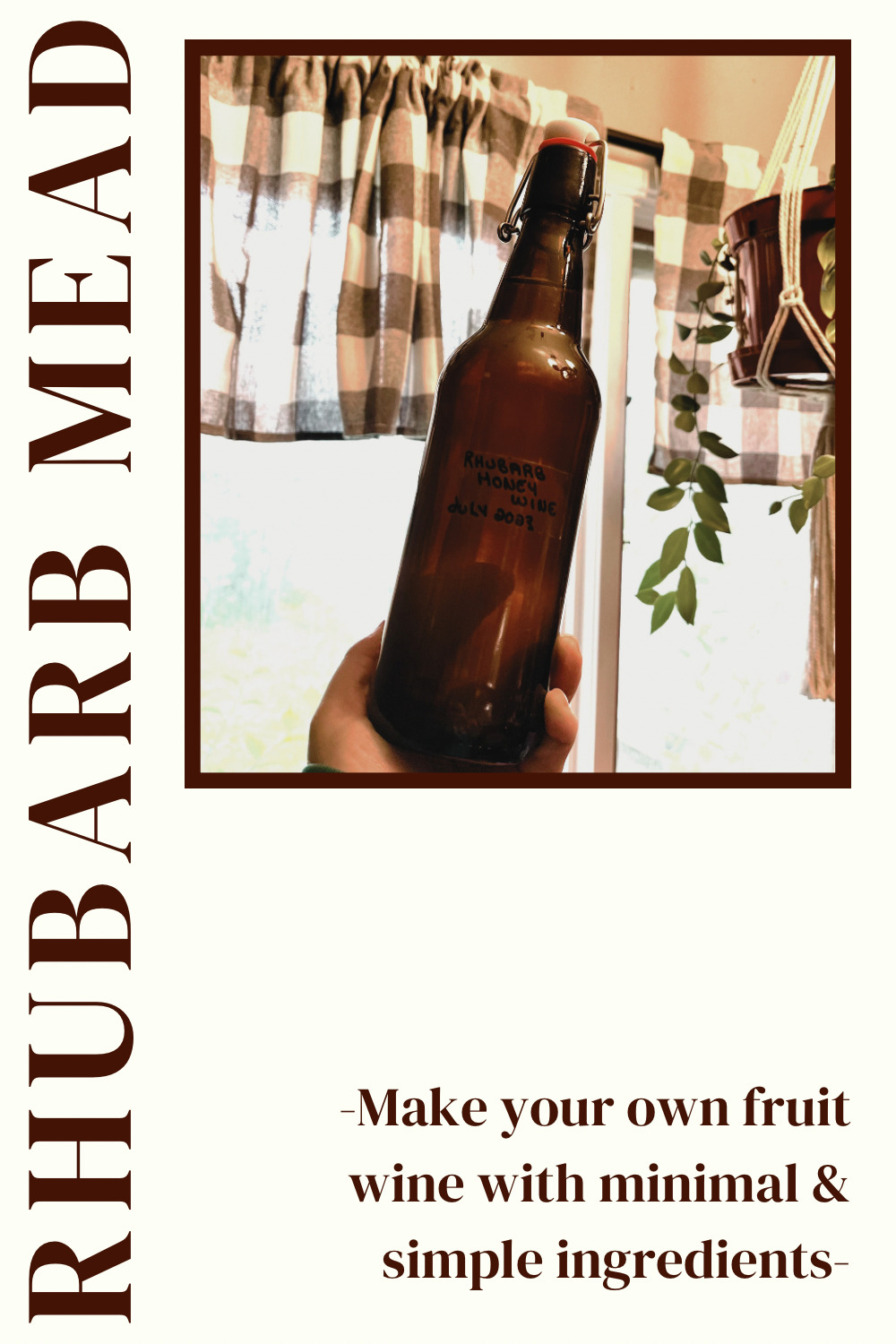 Simple Rhubarb Mead Recipe - Modern Homestead Haven